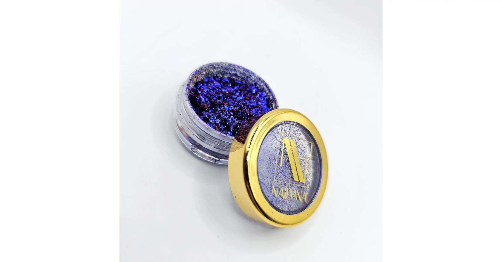 Chrome flakes Indigo - NAILVANA - Professzionális műköröm alapanyagok